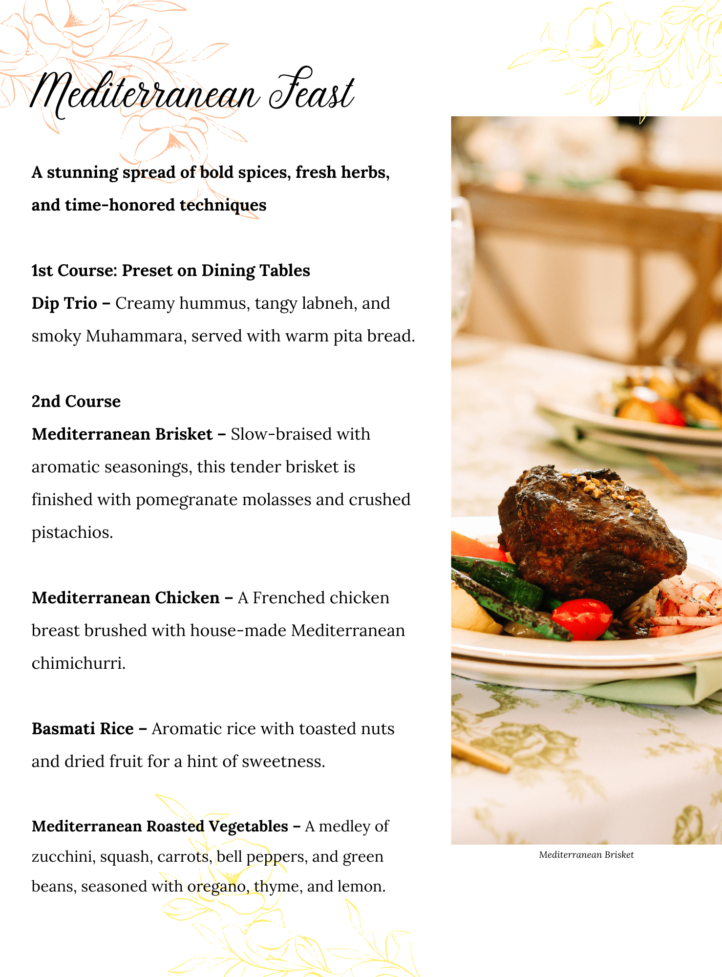Family Style Catering Menu | Traditional Arkansas Catering